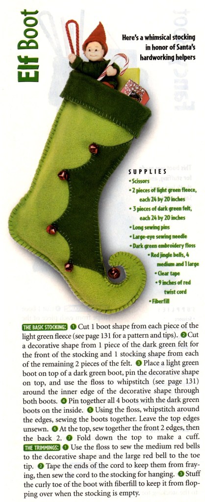 Elf Christmas Stocking | Country & Victorian Times